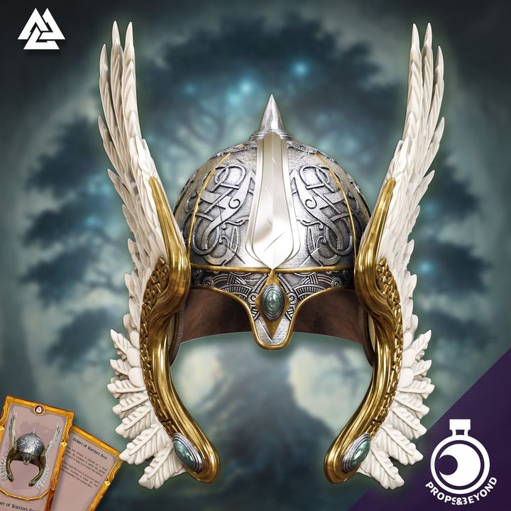 3D Printable Valkyrie’s Helmet by Props&Beyond