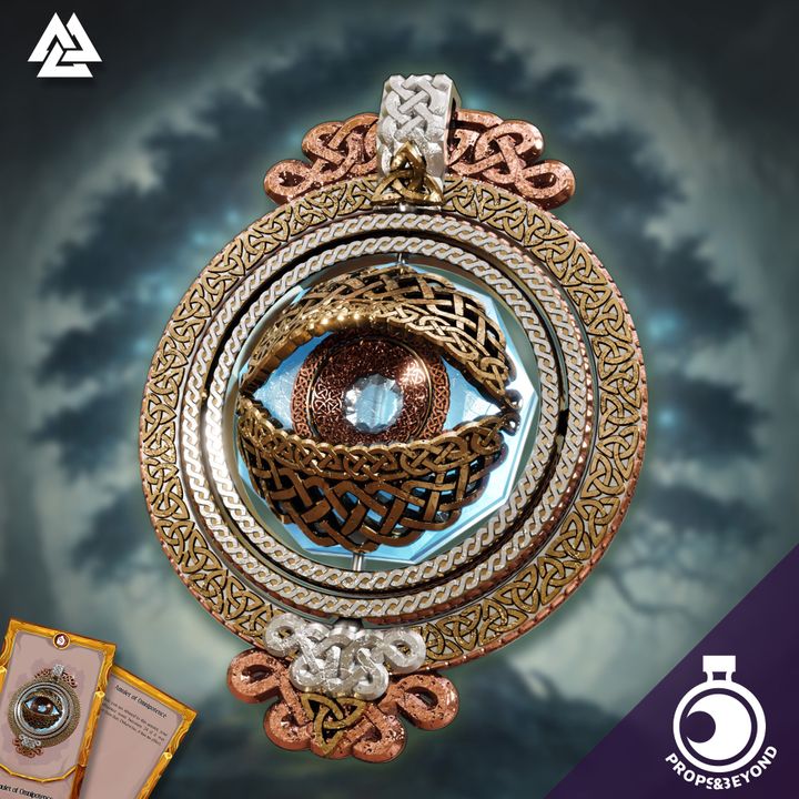 3D Printable Odin’s Eye Amulet by Props&Beyond