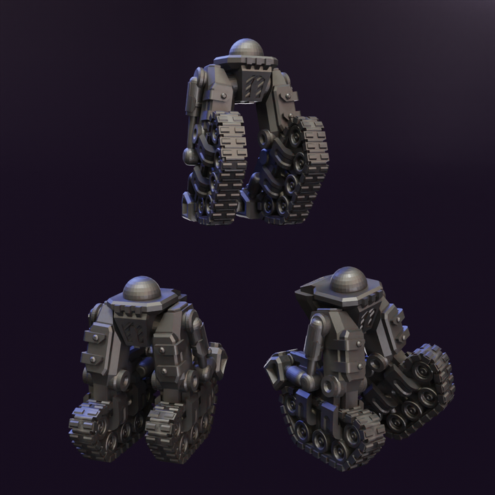 3D Printable 8mm Construction Mech by ddd_martin_miniatures