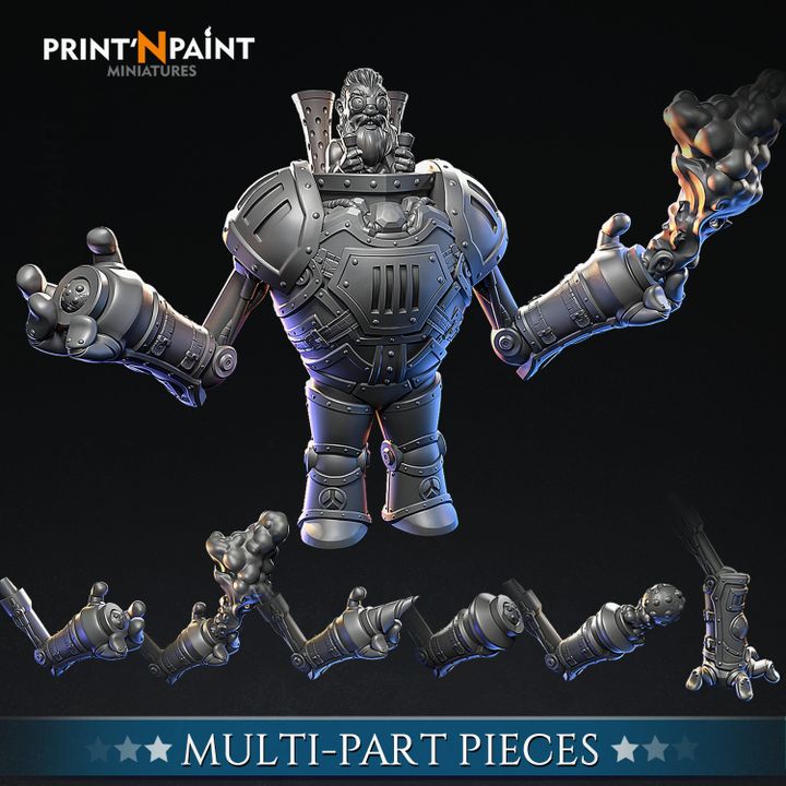 3D Printable Mecha Gnome Prodigy - Support free + Multi Part by ...