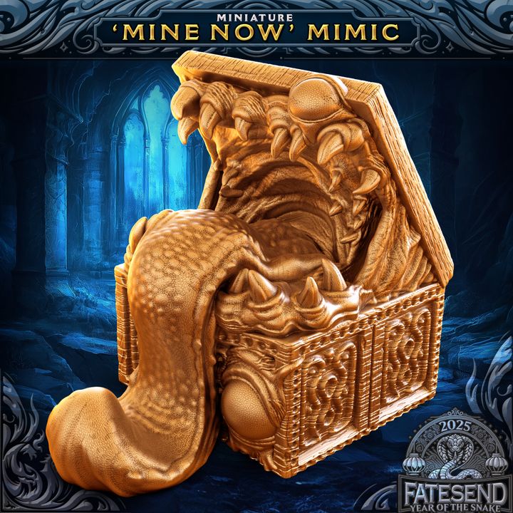 3D Printable Mine Now Mimic Mini - SUPPORT FREE! by FatesEnd