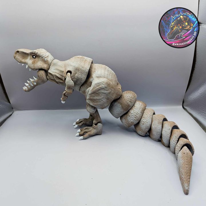 3D Printable Flexi T Rex by Kirsten M