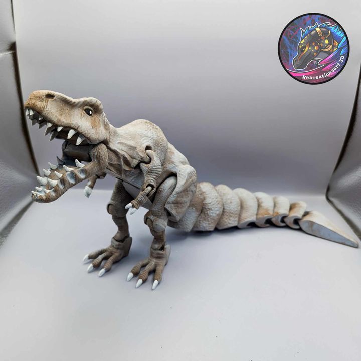 3D Printable Flexi T Rex by Kirsten M