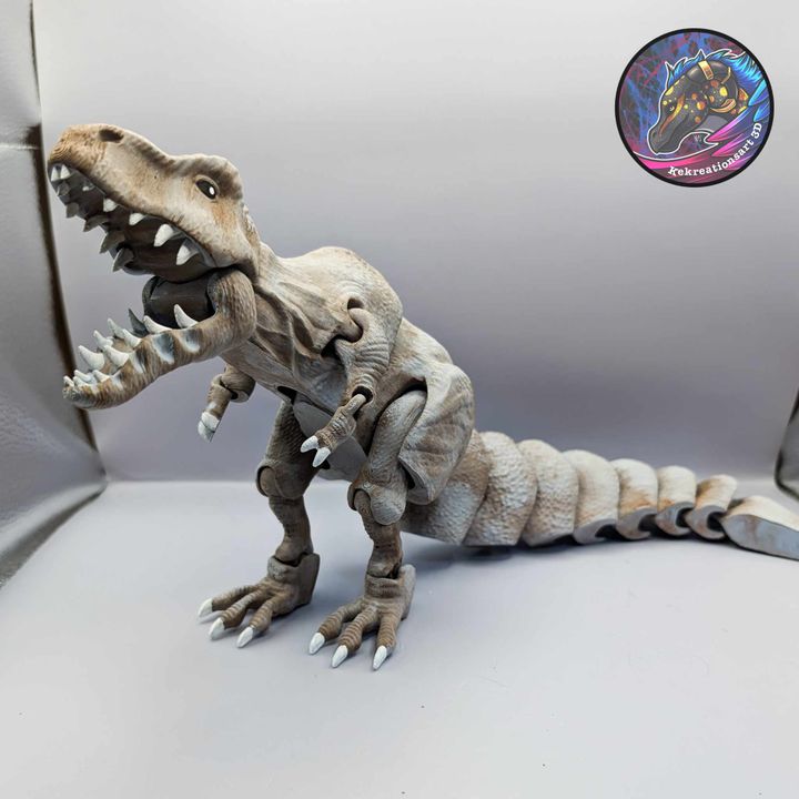 3D Printable Flexi T Rex by Kirsten M