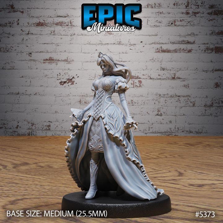 3D Printable Royal Vampire Lady Set / Undead Warrior / Victorian Blood ...