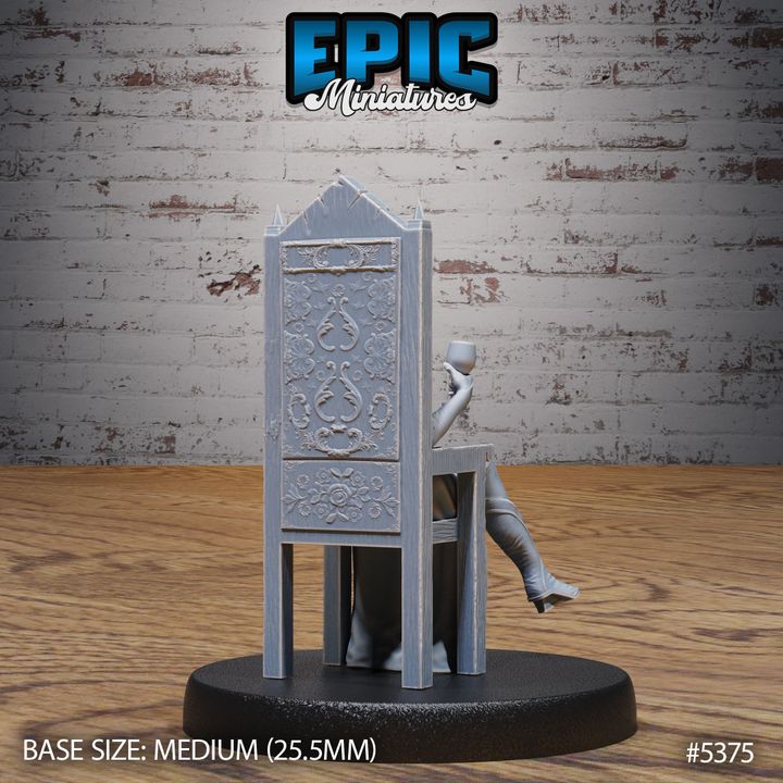 3D Printable Royal Vampire Lady Set / Undead Warrior / Victorian Blood ...