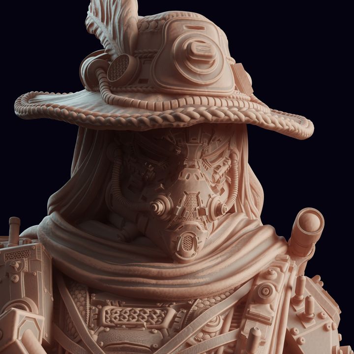 3D Printable Cyberpunk Bush Sniper - Elsie "Dusty" Echoes by Cyberstash