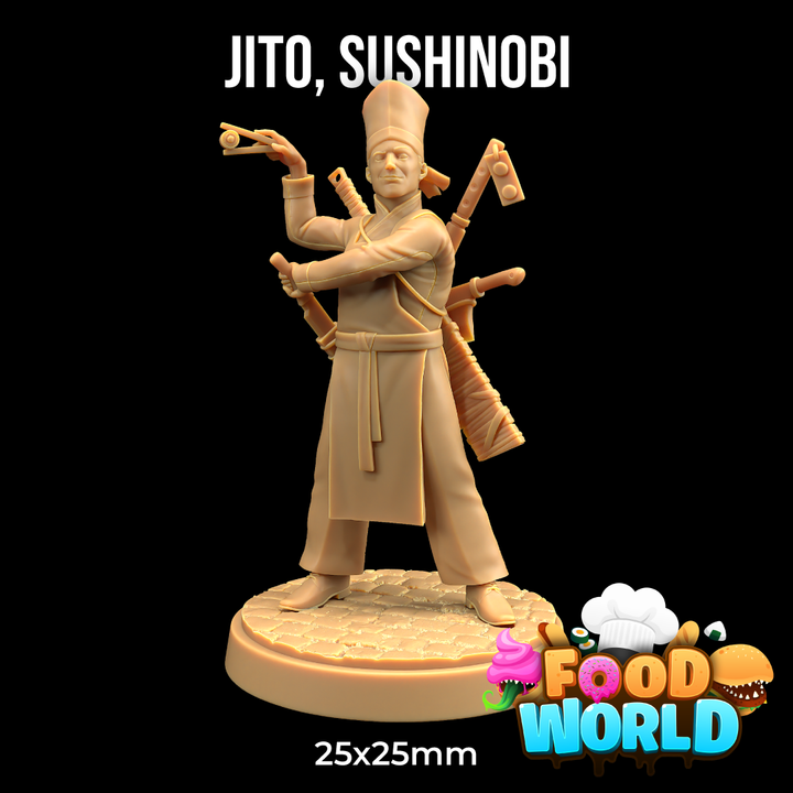 3D Printable Jito, Sushinobi | PRESUPPORTED | Food World by The Dragon ...