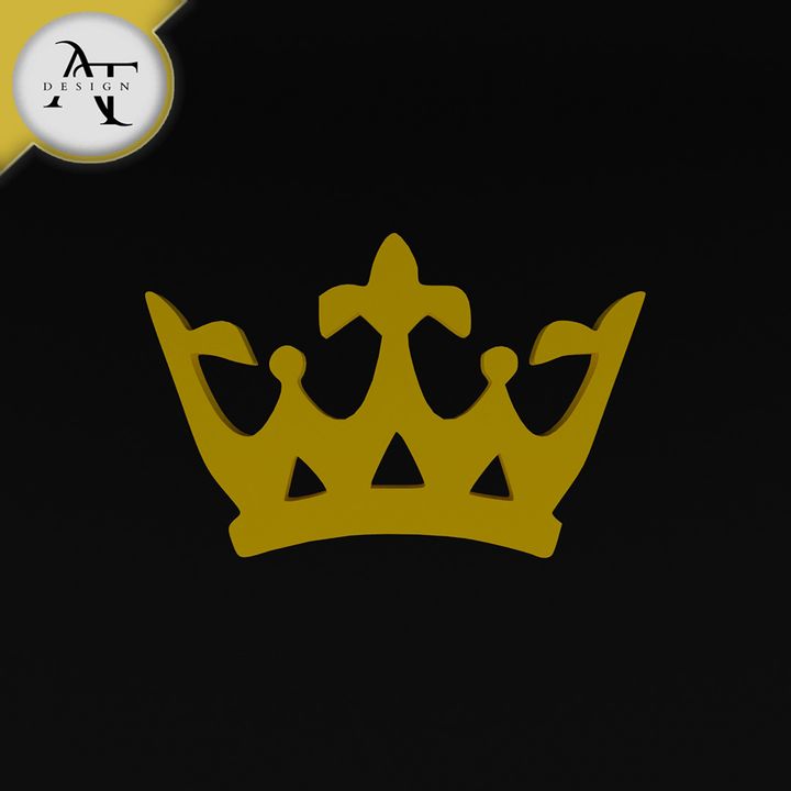 3D Printable Crown - 2D Art by AT Design