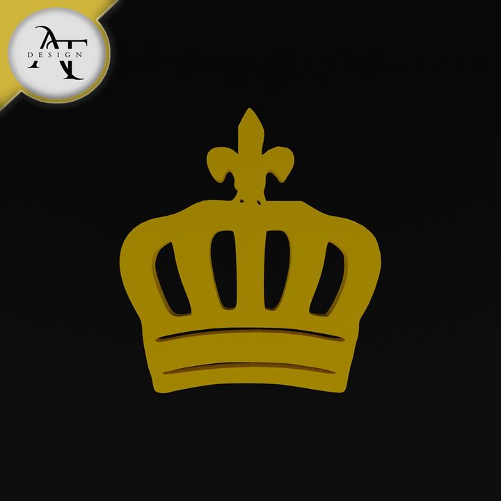 3D Printable Crown - 2D Art by AT Design