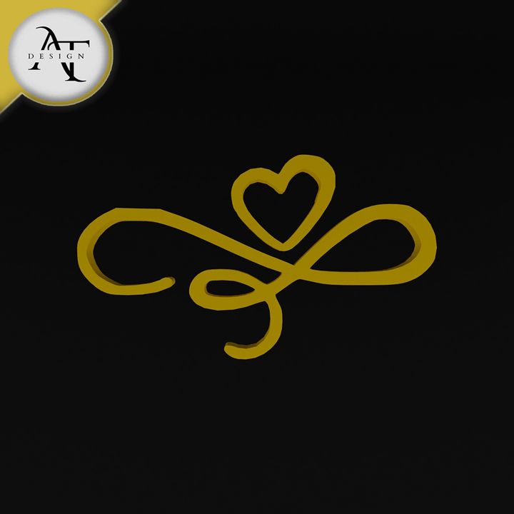 3D Printable Heart - 2D Art by AT Design