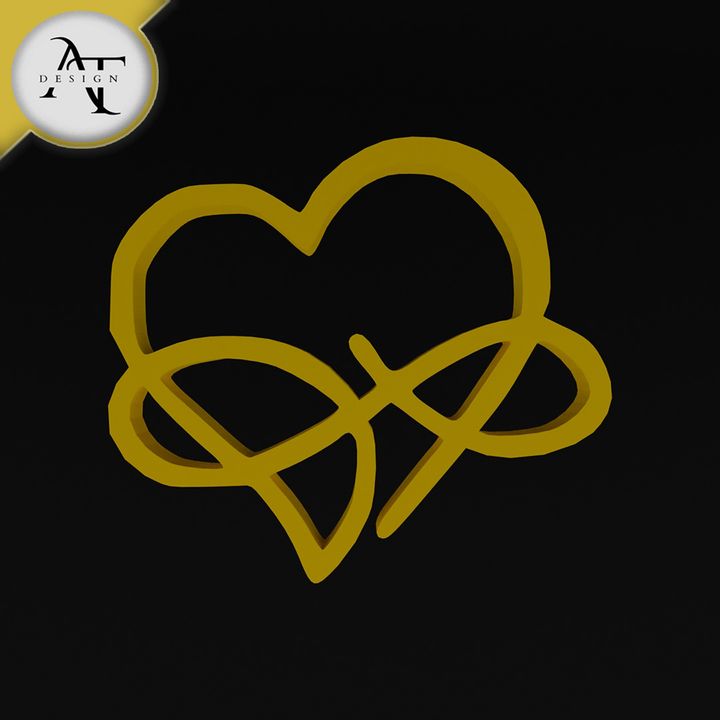 3D Printable Heart - 2D Art by AT Design