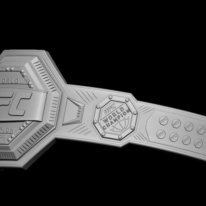 3D Printable UFC LEGACY CHAMPIONSHIP BELT by Undefeated miniatures
