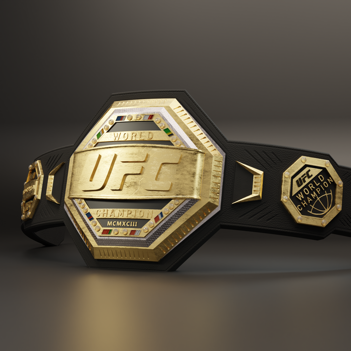 3D Printable UFC LEGACY CHAMPIONSHIP BELT by Undefeated miniatures