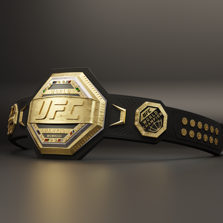 3D Printable UFC LEGACY CHAMPIONSHIP BELT by Undefeated miniatures