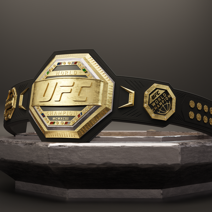 3D Printable UFC LEGACY CHAMPIONSHIP BELT by Undefeated miniatures