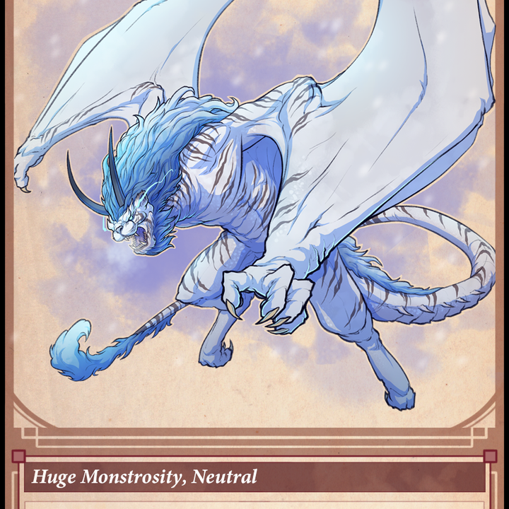 3D Printable Snowtop Manticore - 5e Stats, Art + Magic Item Included ...