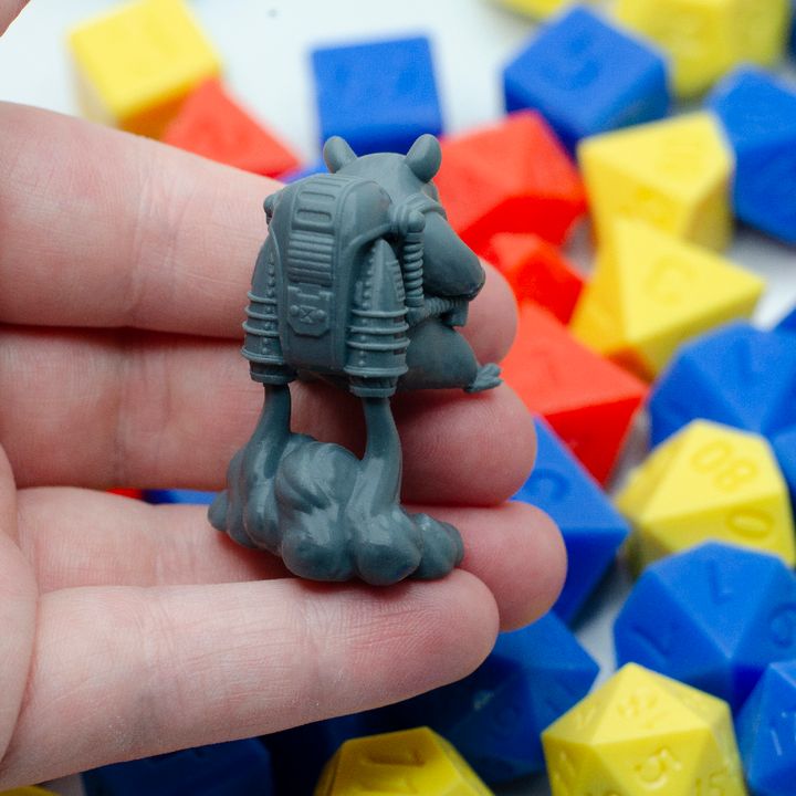 3D Printable Giant Space Hamster - Rocket Ham! by Found Family ...