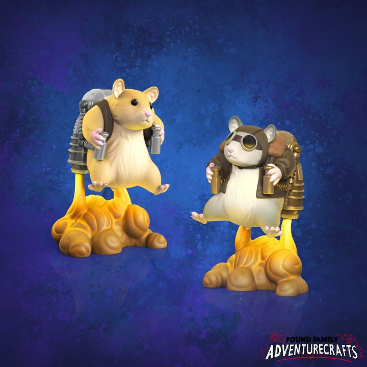 3D Printable Giant Space Hamster - Rocket Ham! by Found Family ...