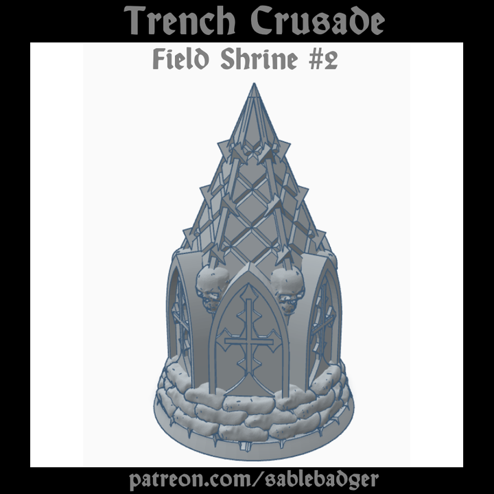 3D Printable Trench Crusade - Artillery Shell Field Shrines by brander ...