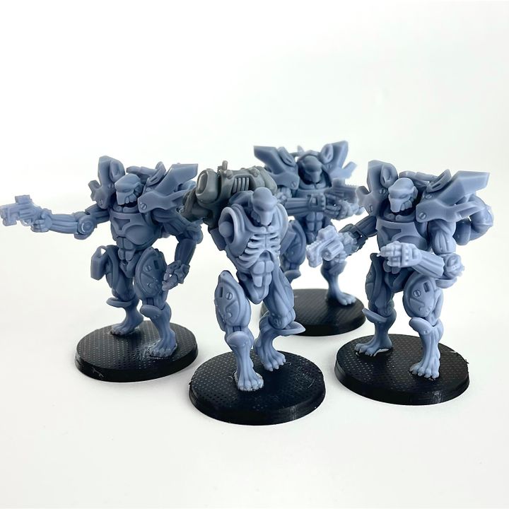 3D Printable Modular Cyber Warrior: A printable Miniature that can be ...