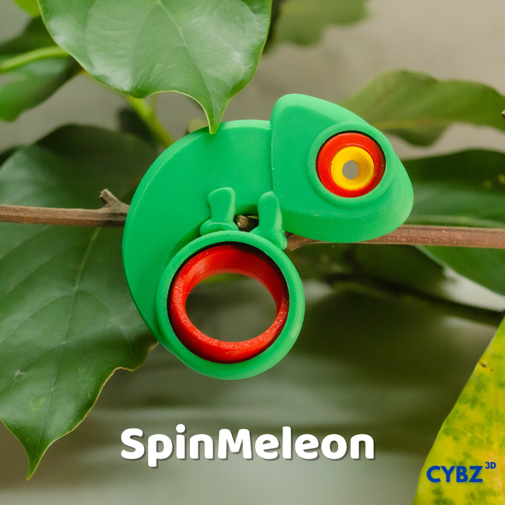 3D Printable SpinMeleon - Fidget Toy - Print in place by CYBZoo3d