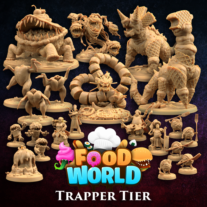 3D Printable Food World | Trapper Tier | PRESUPPORTED by The Dragon ...