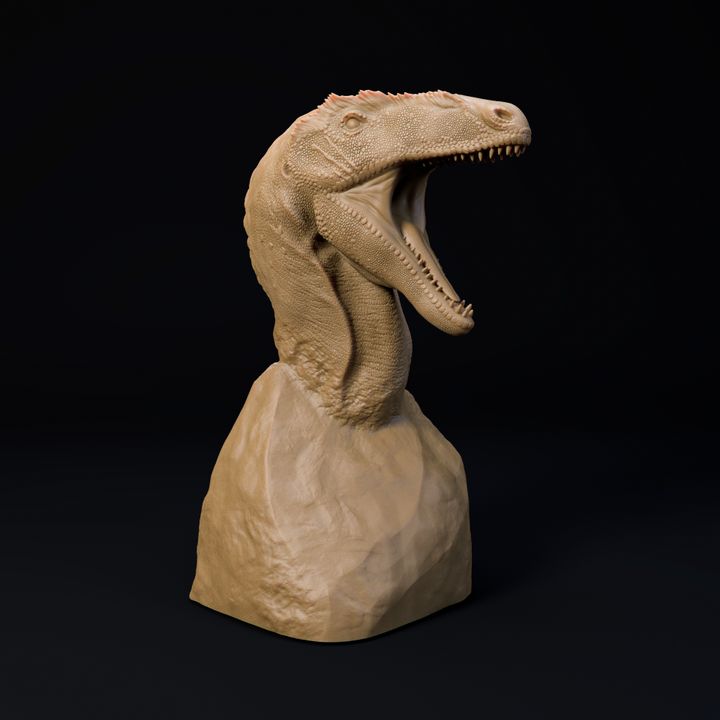 3D Printable Maip Macrothorax bust - pre supported by Dino and Dog