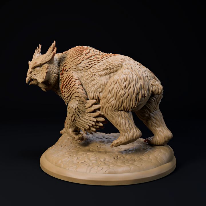 3D Printable Owlbear angry 32mm scale pre-supported creature - monster ...