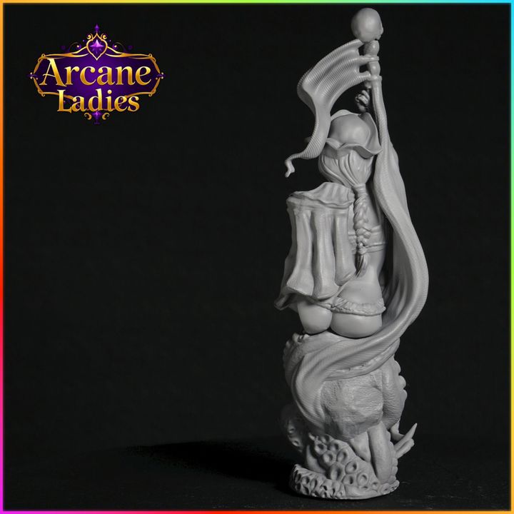 3D Printable Ravena from Arcane Ladies by Black Bird Miniatures