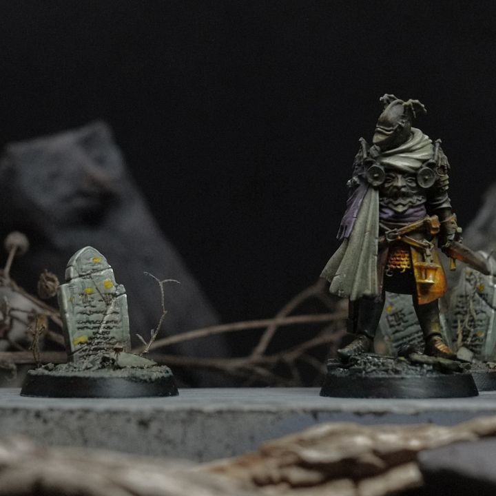 3D Printable A grave encounter by BlightBones