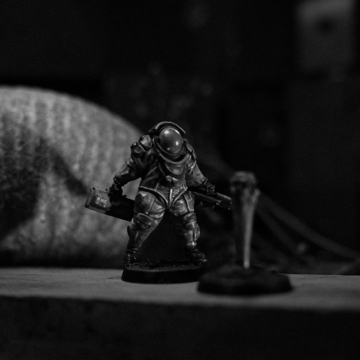 3D Printable A space Jock and an object of unknown origin. by BlightBones