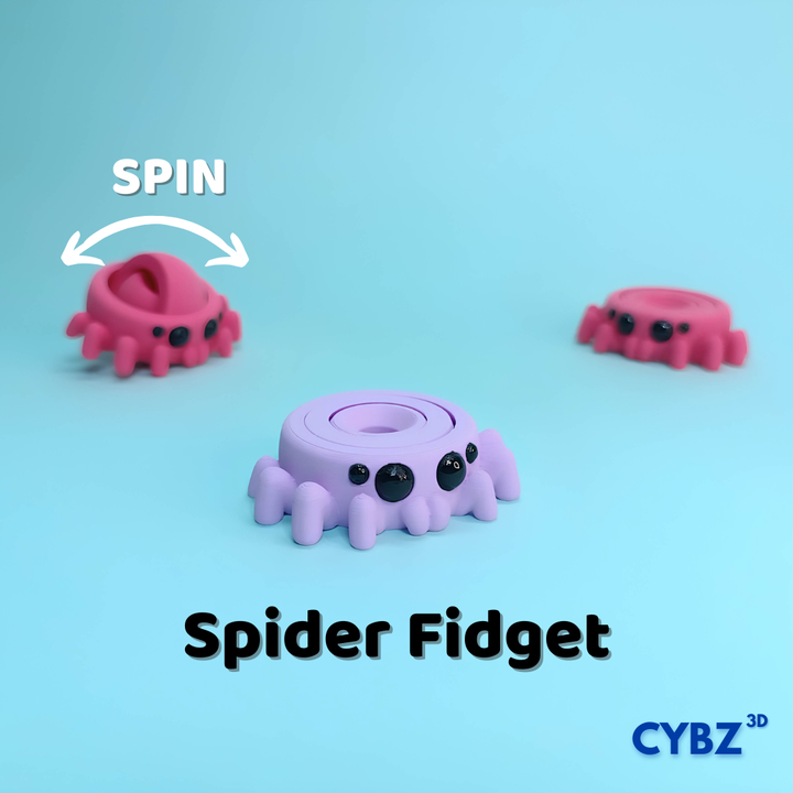 3D Printable Spider Fidget Toy by CYBZoo3d