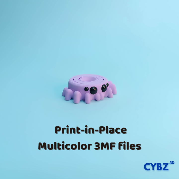 3D Printable Spider Fidget Toy by CYBZoo3d