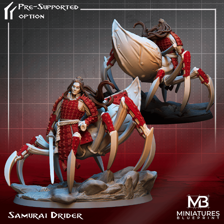 3D Printable Samurai Drider by Miniatures Blueprint