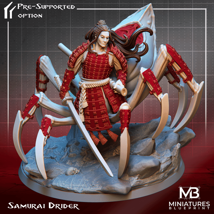 3D Printable Samurai Drider by Miniatures Blueprint