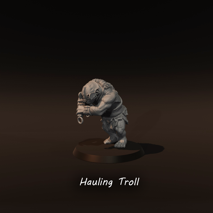 3D Printable Hauling Troll by Medbury Miniatures