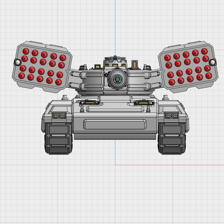 3D Printable Battletechnology Darian DAR-2D Tank by Mark Hazell