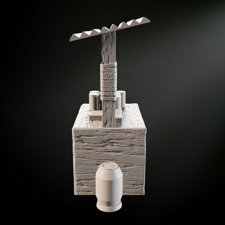 3D Printable Sci-Fi Market Tent VIII by WargamesCo