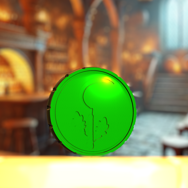 3D Printable Druid Token by Hogan's Heroic Hoard