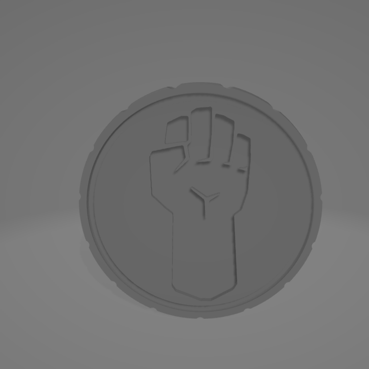 3D Printable Monk Token by Hogan's Heroic Hoard