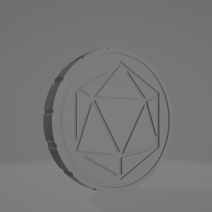 3D Printable Warlock Token by Hogan's Heroic Hoard
