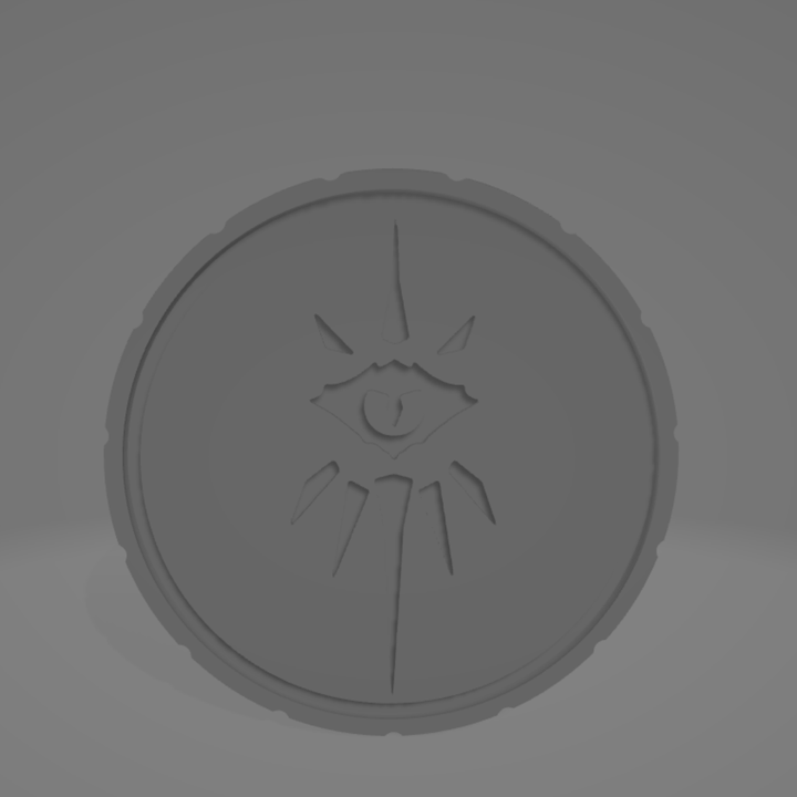 3D Printable Warlock Token by Hogan's Heroic Hoard