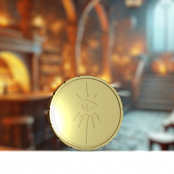 3D Printable Warlock Token by Hogan's Heroic Hoard
