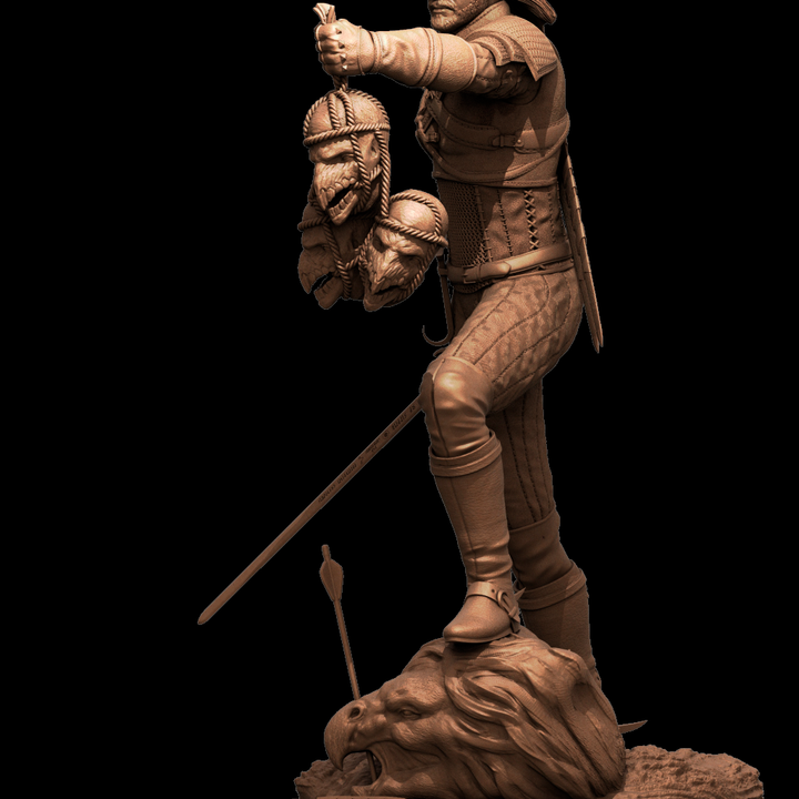 3D Printable Hunter of Monsters 3D Print by CA3D Studios