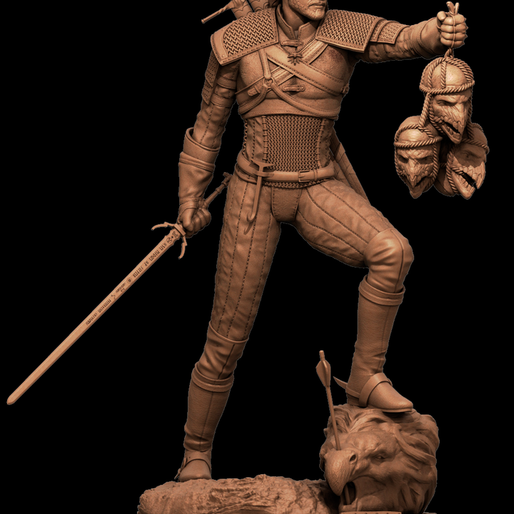 3D Printable Hunter of Monsters 3D Print by CA3D Studios