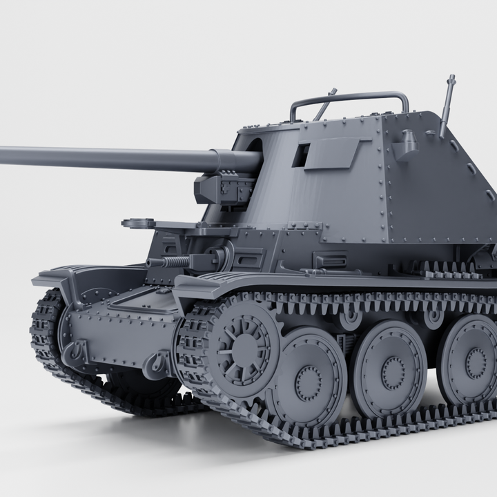 3D Printable Marder III Ausf.H (Germany, WW2) by Wargame3d