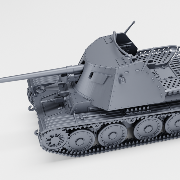 3D Printable Marder III Ausf.H (Germany, WW2) by Wargame3d