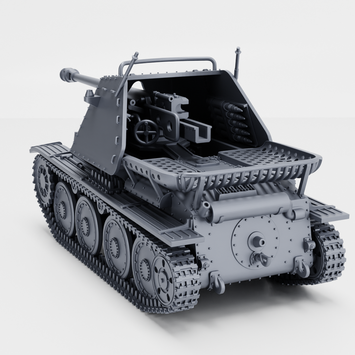 3D Printable Marder III Ausf.H (Germany, WW2) by Wargame3d