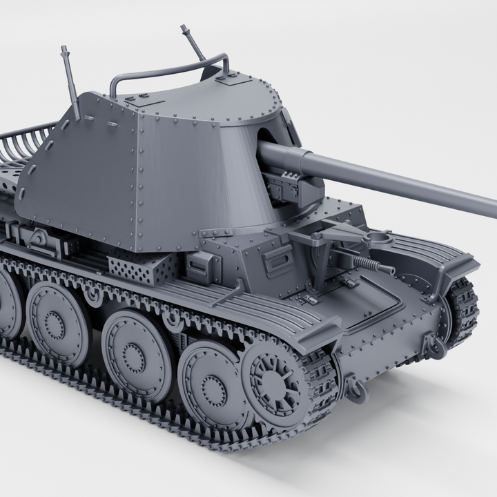 3D Printable Marder III Ausf.H (Germany, WW2) by Wargame3d
